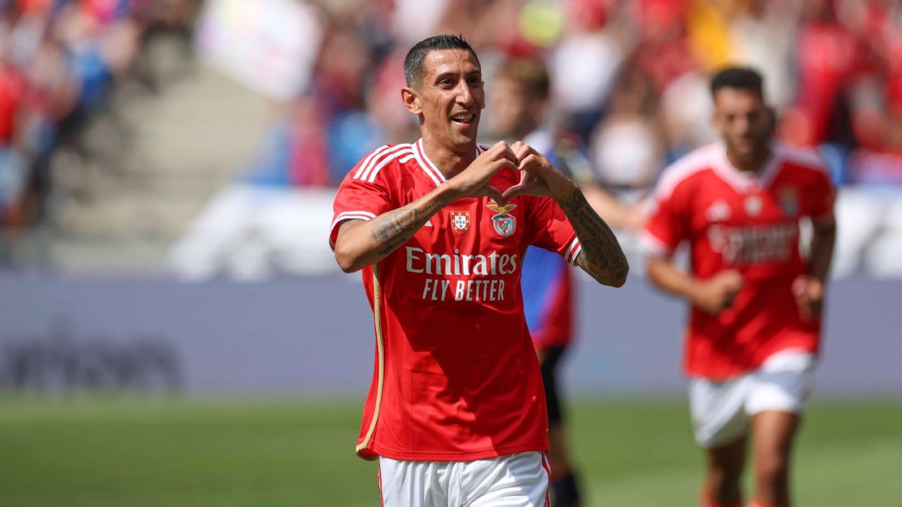 Ángel Di María convirtió un gol en su regreso a Benfica - ESPN