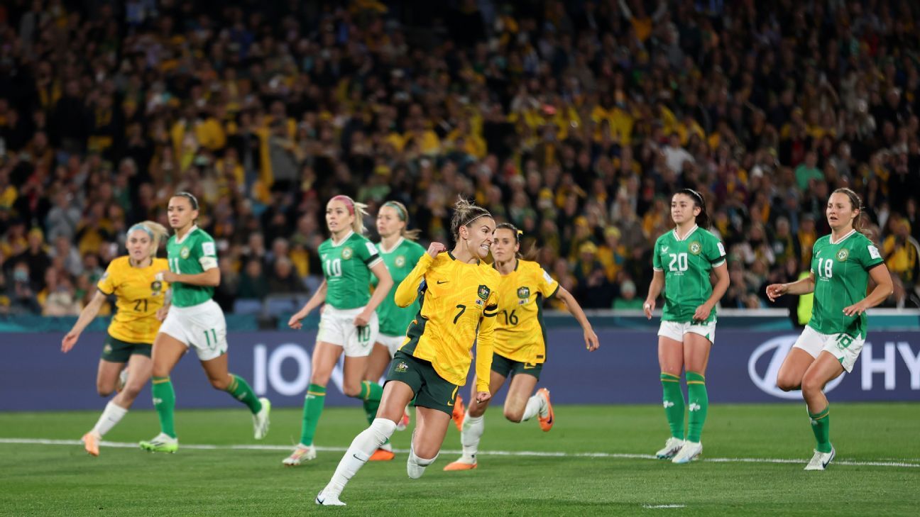 Sem Sam Kerr, Austrália vence Irlanda na estreia da Copa do Mundo ...