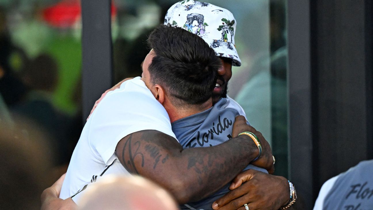 De LeBron a Kim Kardashian: famosos vão à estreia de Messi - ESPN