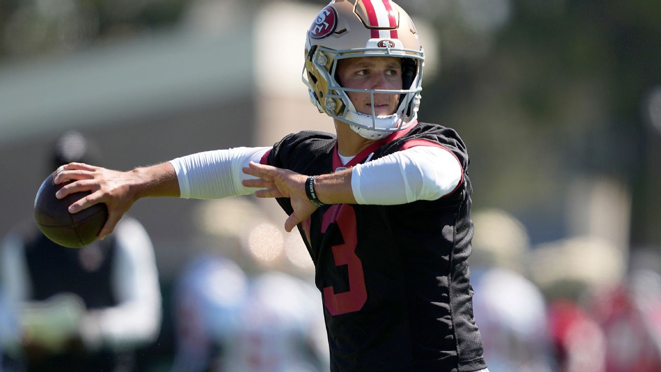 Brock Purdy regresa a prácticas de 49ers, dice que 'el brazo se siente ...