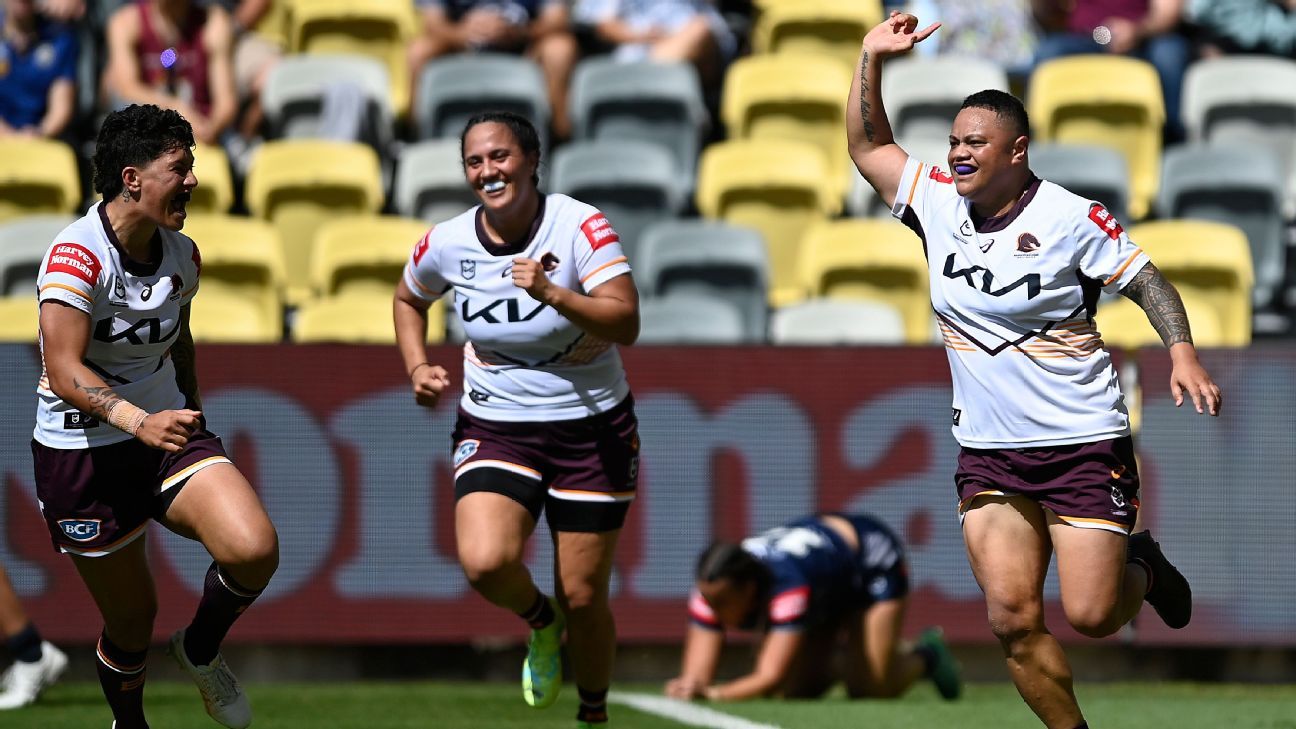 Hufanga scores four as Broncos hammer NRLW Cowboys - ESPN