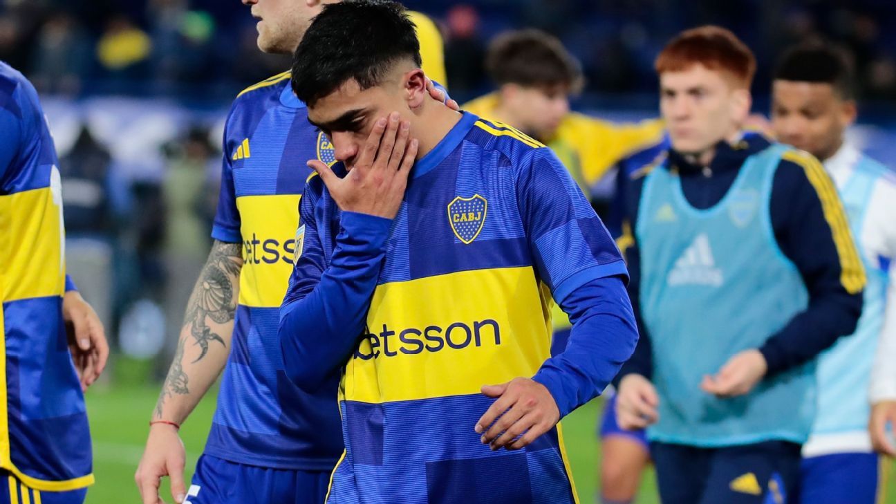 Luca Langoni volvió en Boca y se fue llorando con una nueva molestia - ESPN