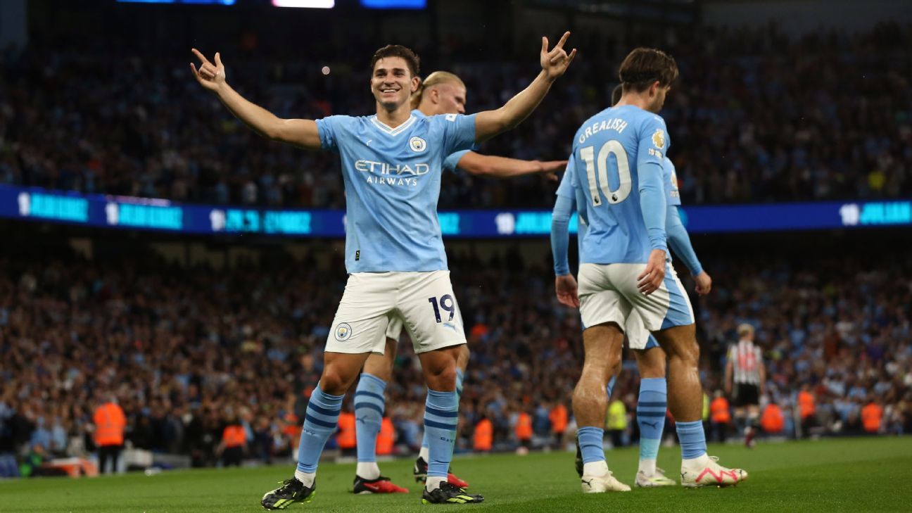 Julián Álvarez le dio el triunfo a Manchester City ante Newcastle - ESPN