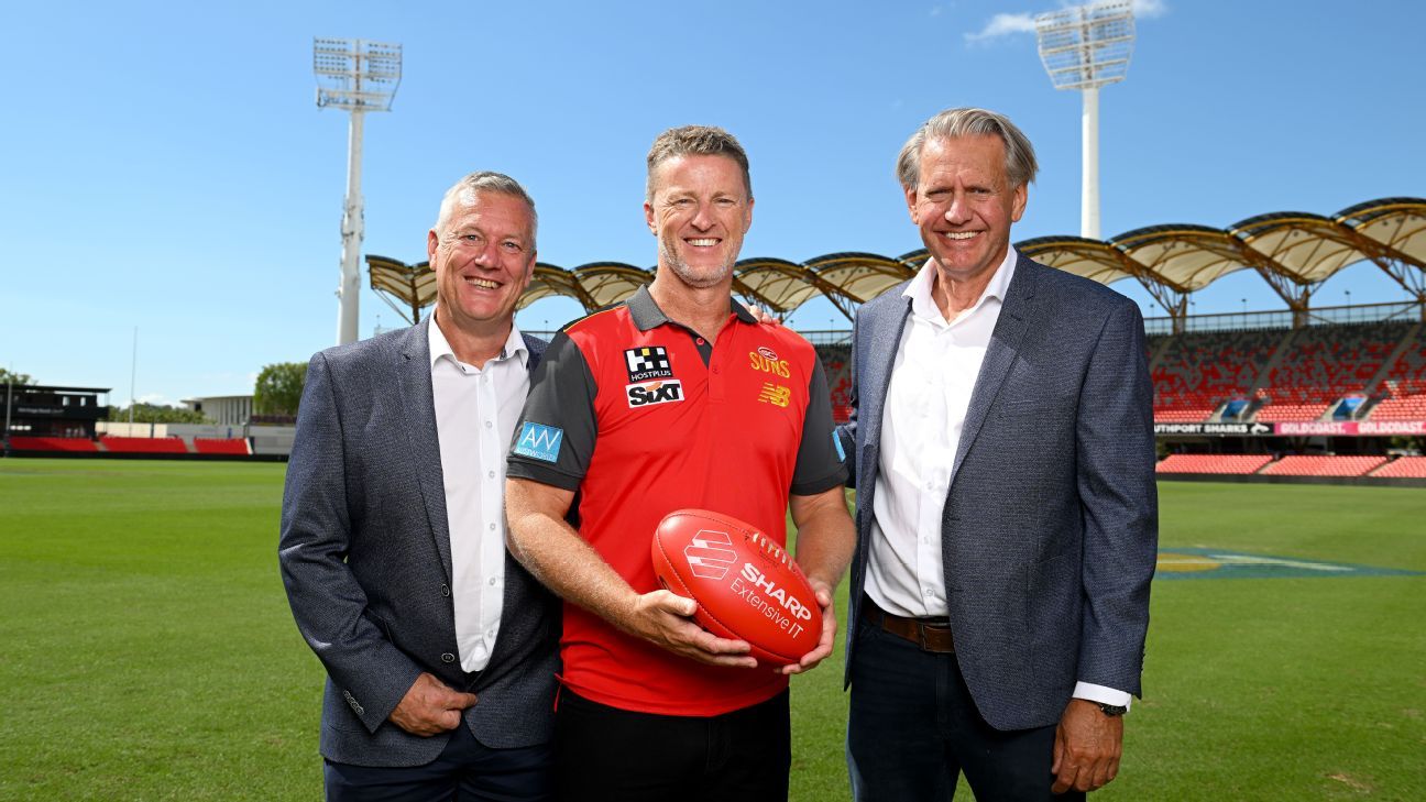 AFL Daniel Hardwick Gold Coast Suns 2024 opening round - ESPN