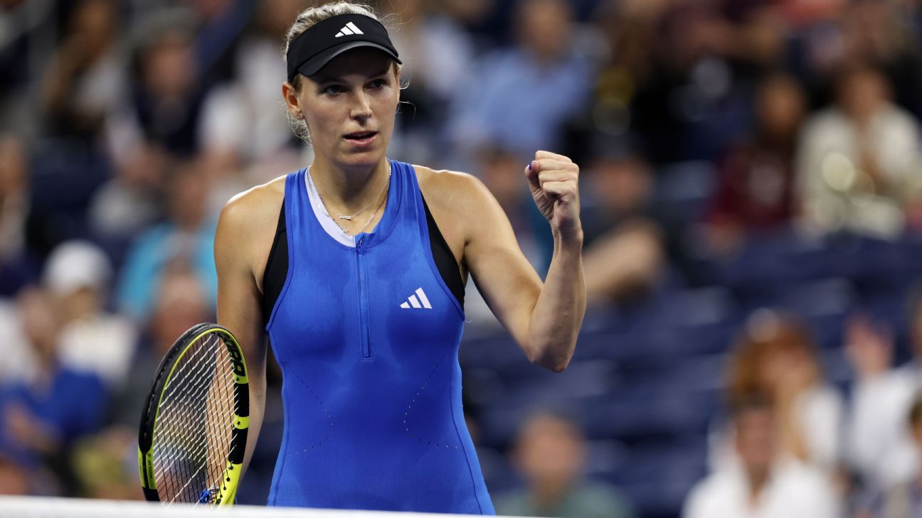 Wozniacki logró su primera victoria en un Grand Slam desde 2020 - ESPN