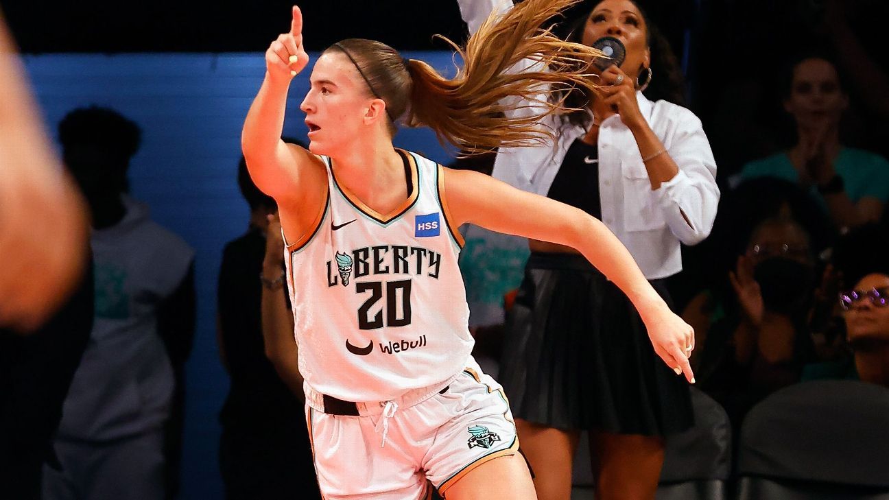 Liberty's Sabrina Ionescu sets WNBA single-season 3-point record - ESPN