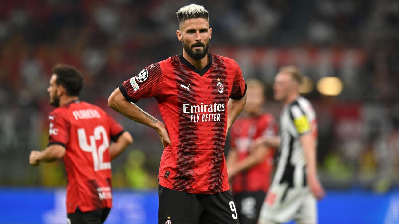 Milan perdona al Newcastle en su vuelta a la Champions League - ESPN