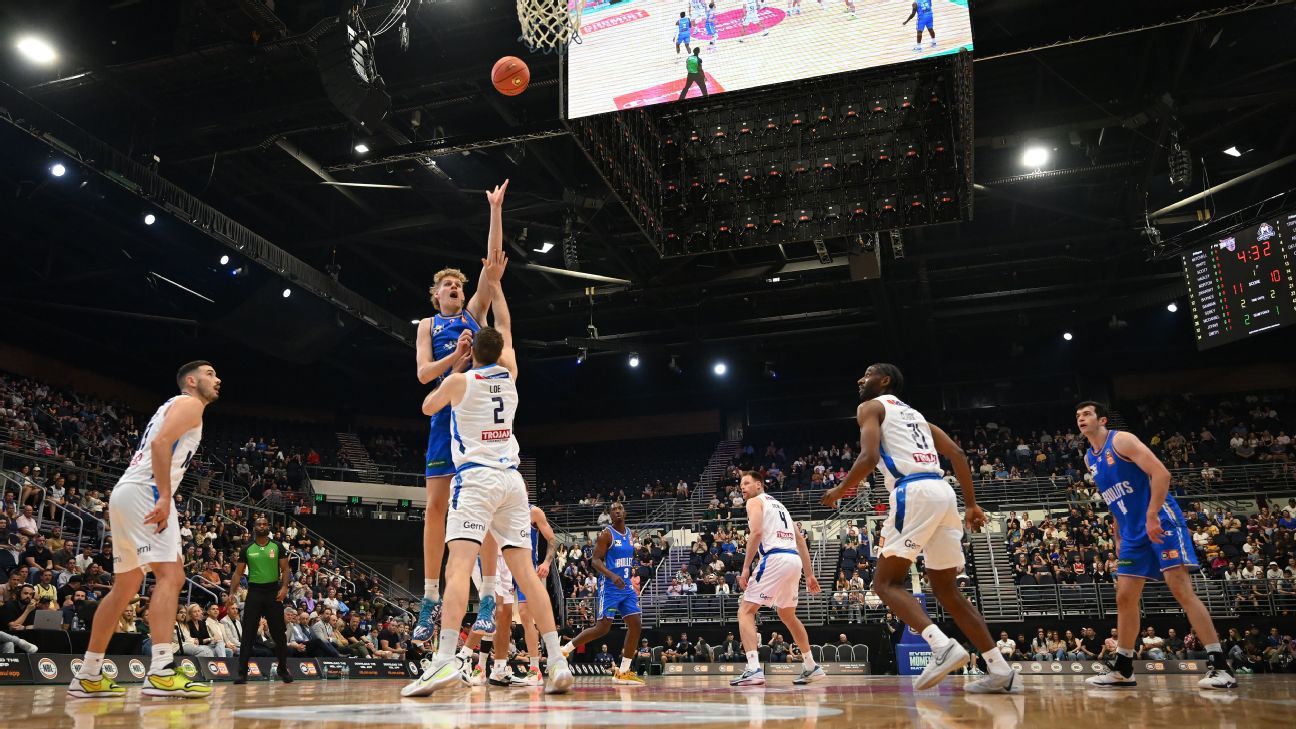 NBL Brisbane Bullets Rocco Zikarsky imposing figure Next Star sky limit ...