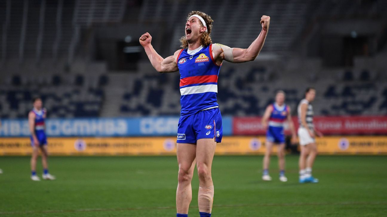AFL Western Bulldogs forward Aaron Naughton signs huge AFL deal until ...