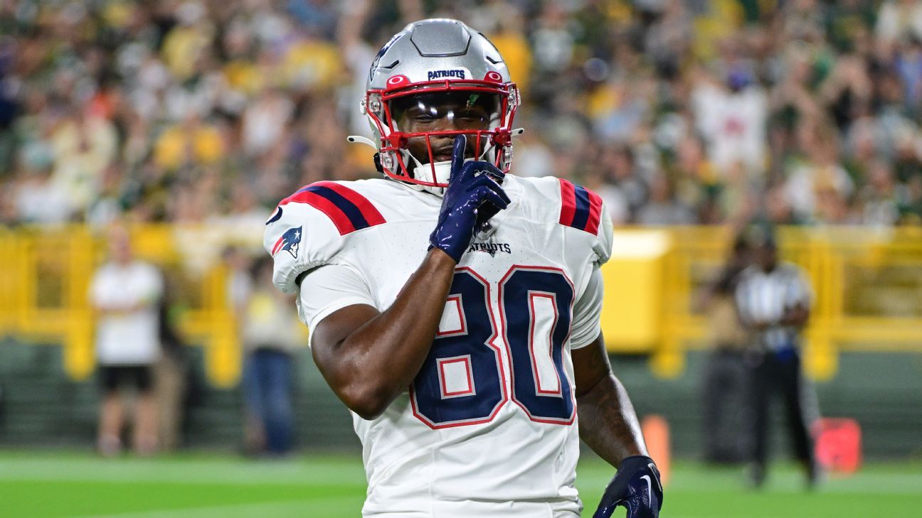 Patriots rookie Kayshon Boutte gets shot with Kendrick Bourne out - ESPN