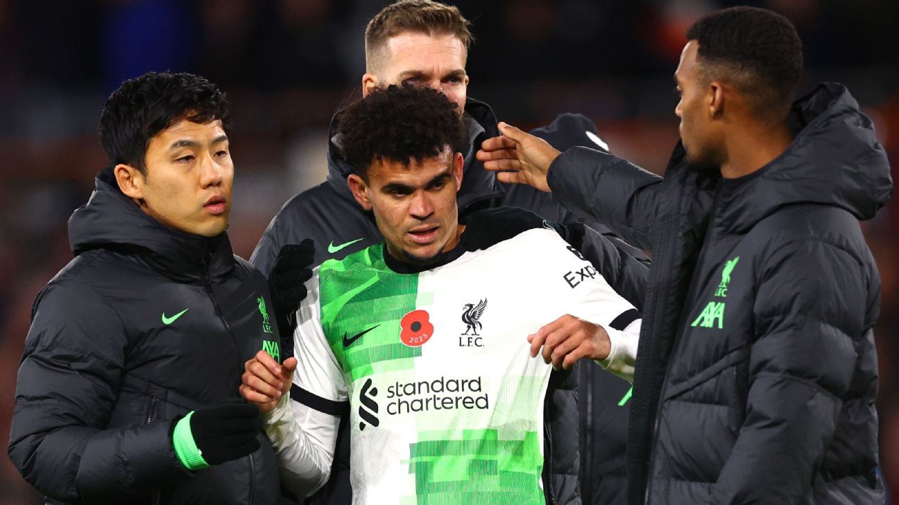 Ratings: Nunez 5/10, Diaz scores as Liverpool draw at Luton - ESPN