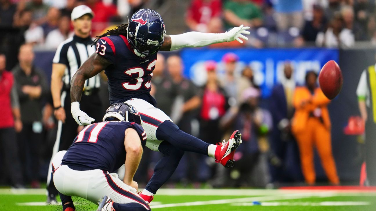 Houston Texans RB Dare Ogunbowale pulls double duty in win - ESPN
