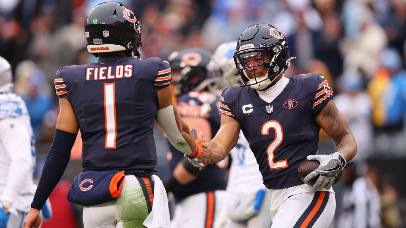 Chicago Bears' DJ Moore rushes for 16-yard touchdown - ESPN