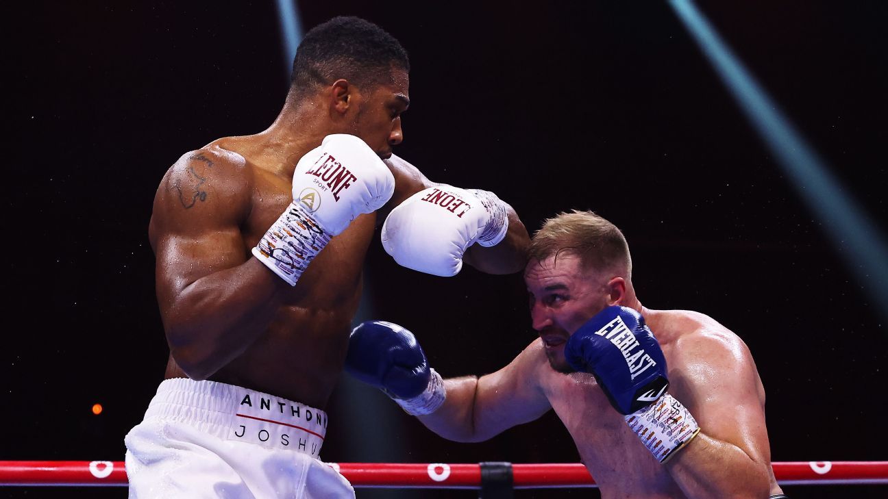 Anthony Joshua recupera el instinto y destroza a Otto Wallin - ESPN