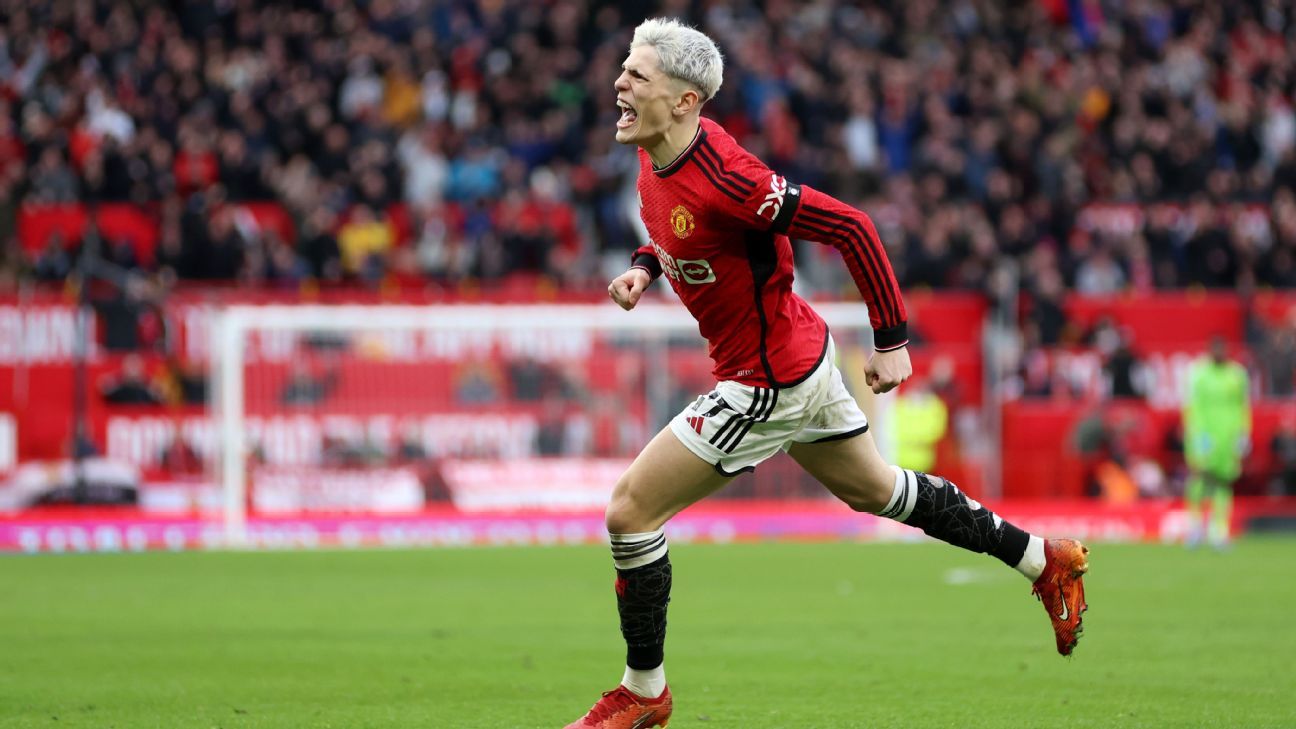 Alejandro Garnacho convirtió dos goles para Manchester United ante West ...