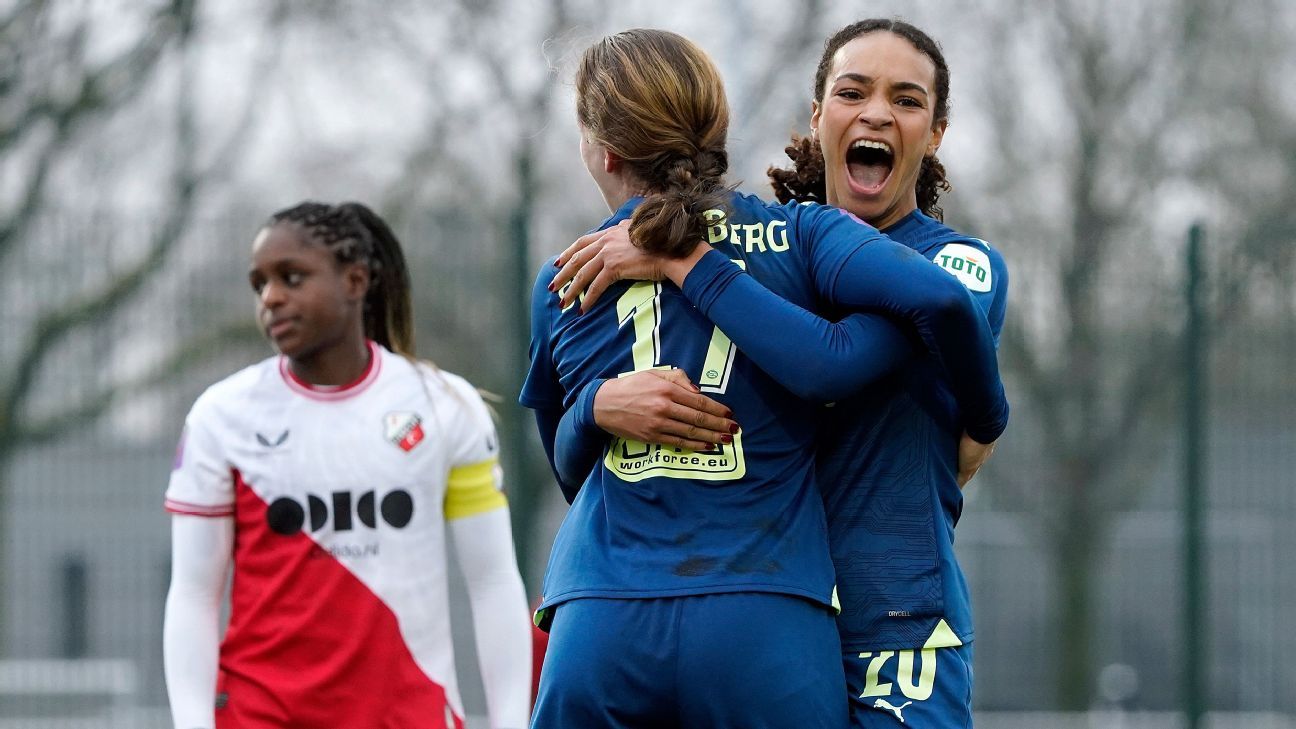 PSV Vrouwen houdt CL-ticket in zicht, Fortuna wint niet - ESPN
