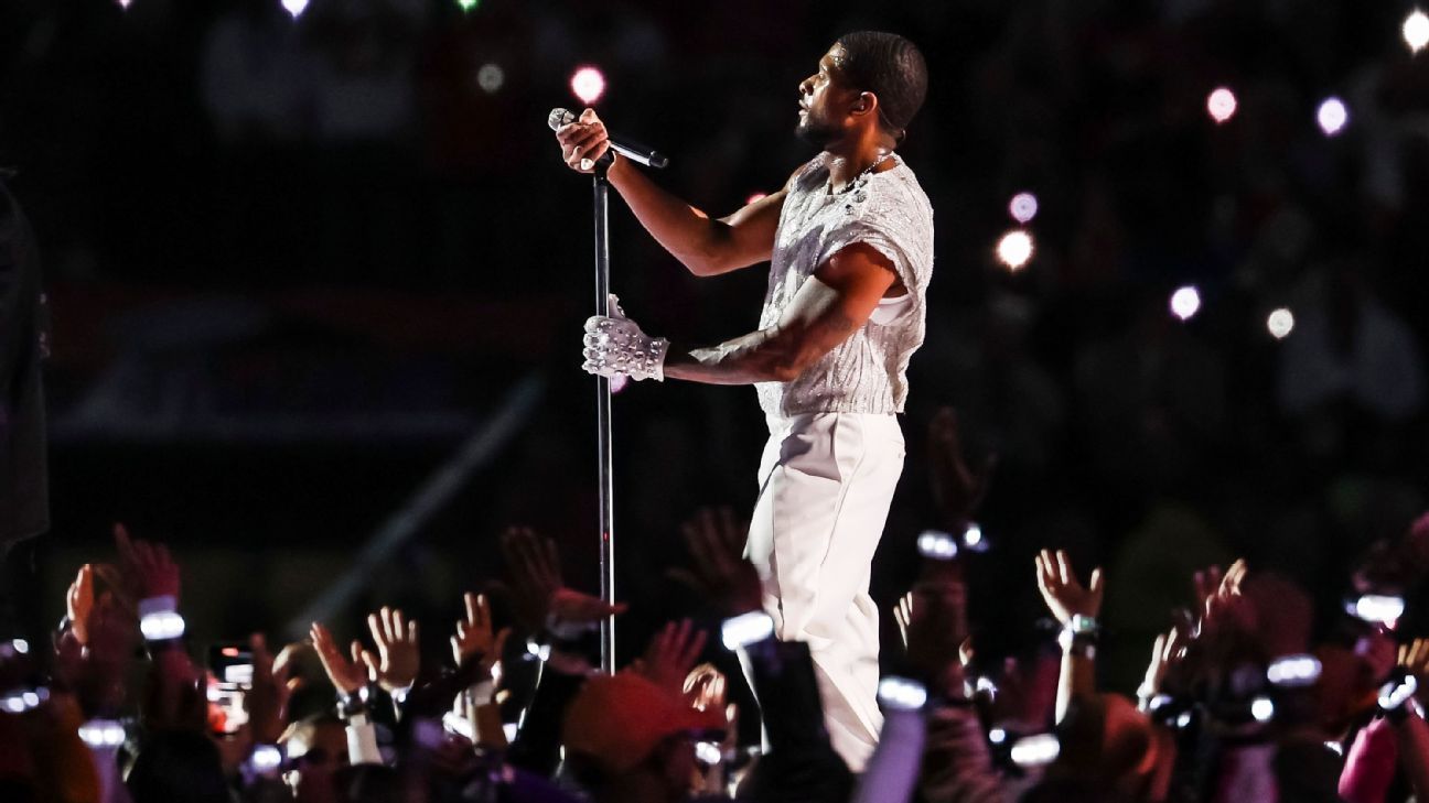 Memes de Usher y su show de medio tiempo del Super Bowl 2024 - ESPN