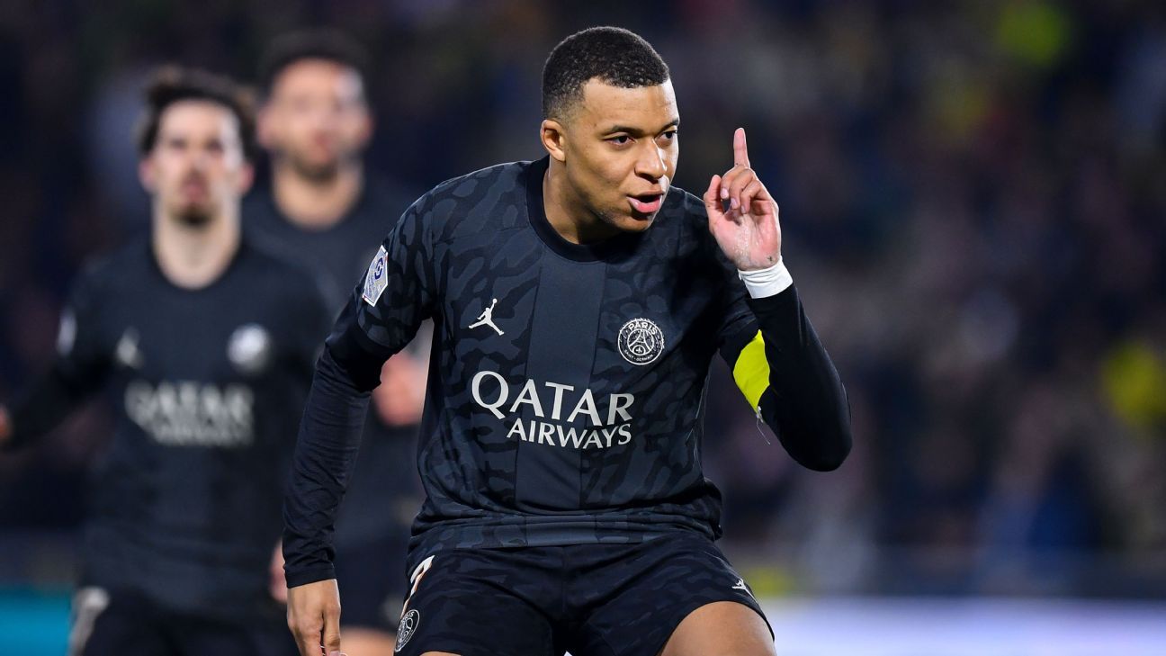 PSG poupa Mbappé, bate Nantes e lidera Francês com 14 pontos de ...