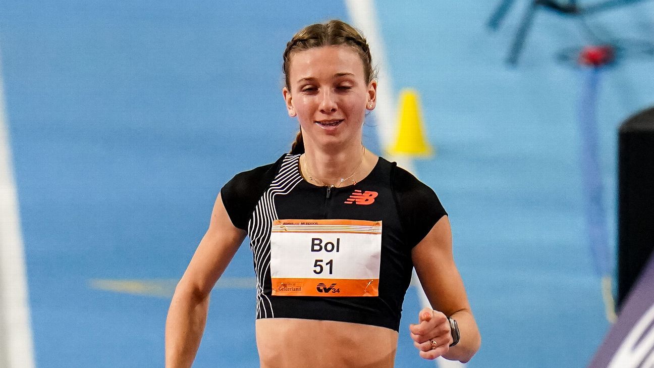 Dutch sprinter Femke Bol sets indoor world record in 400 meters - ESPN