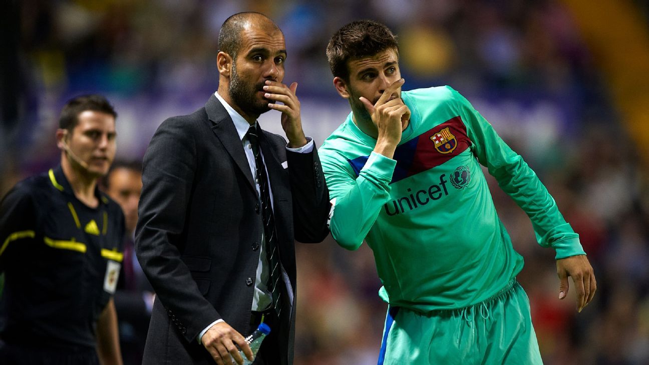 Piqué diz que a melhor seleção para Guardiola treinar é a brasileira - ESPN