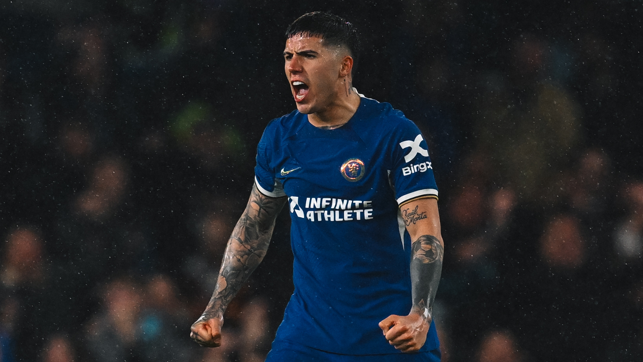 Enzo Fernández y un desacatado festejo contra Mason Mount - ESPN