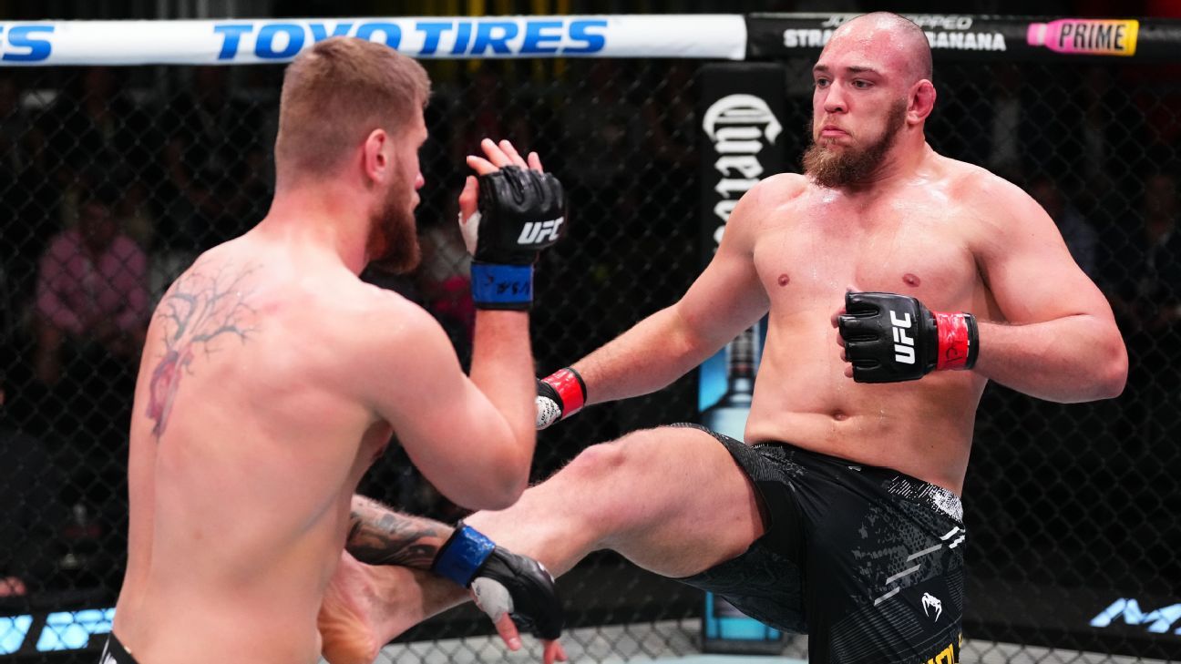 Valter Walker estreia no UFC e perde invencibilidade de 11 lutas no MMA ...