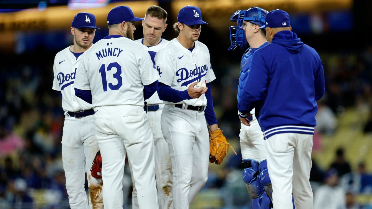 Dodgers bordean la mediocridad en el primer mes de temporada - ESPN