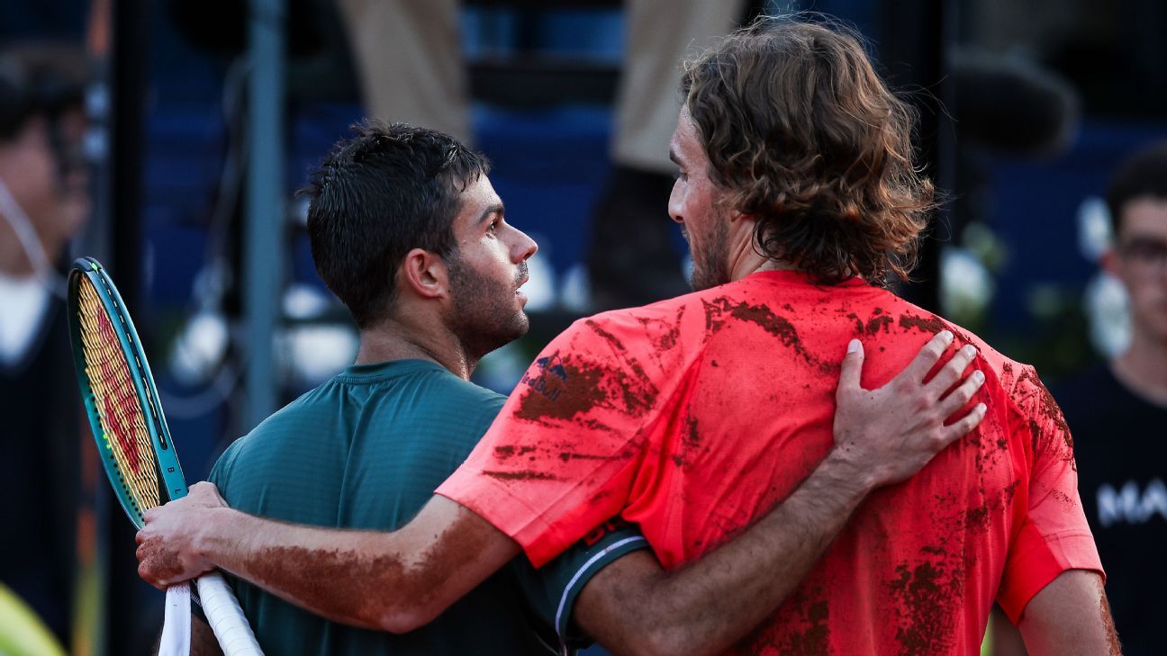 Tsitsipas floreó en elogios a Díaz Acosta luego de la batalla en Barcelona - ESPN