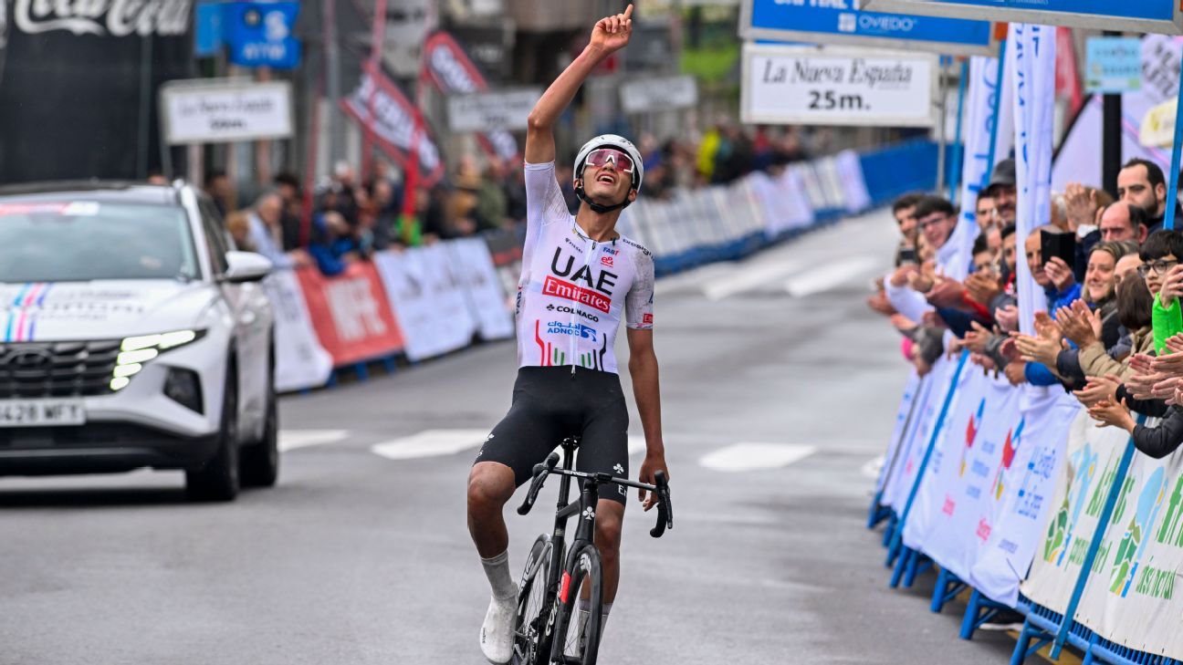 Mexicano Isaac del Toro gana la primera etapa de la Vuelta a Asturias ...