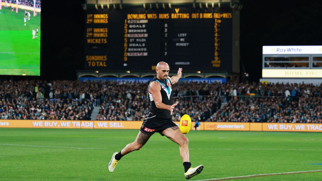 AFL: Port Adelaide's Sam Powell-Pepper out for season with ACL - ESPN