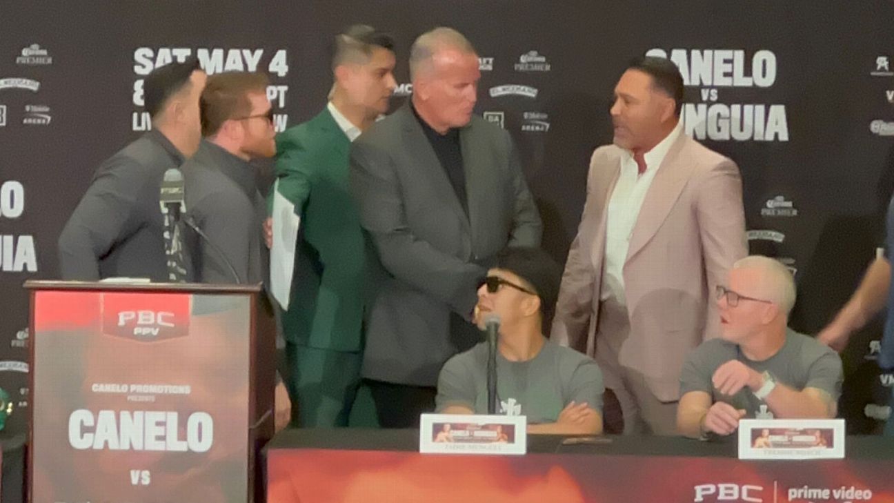 De La Hoya exige respeto de Canelo; el mexicano casi se le va a los ...
