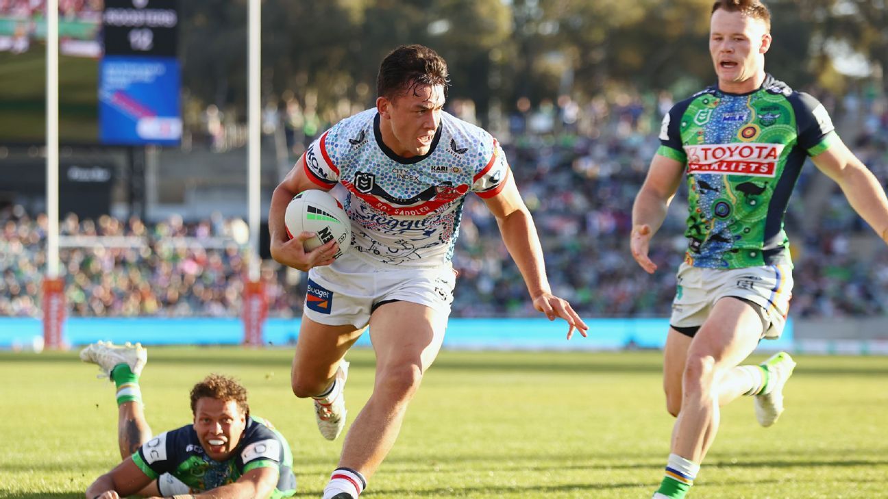 NRL: Tedesco stars as Roosters run rampant over Raiders - ESPN