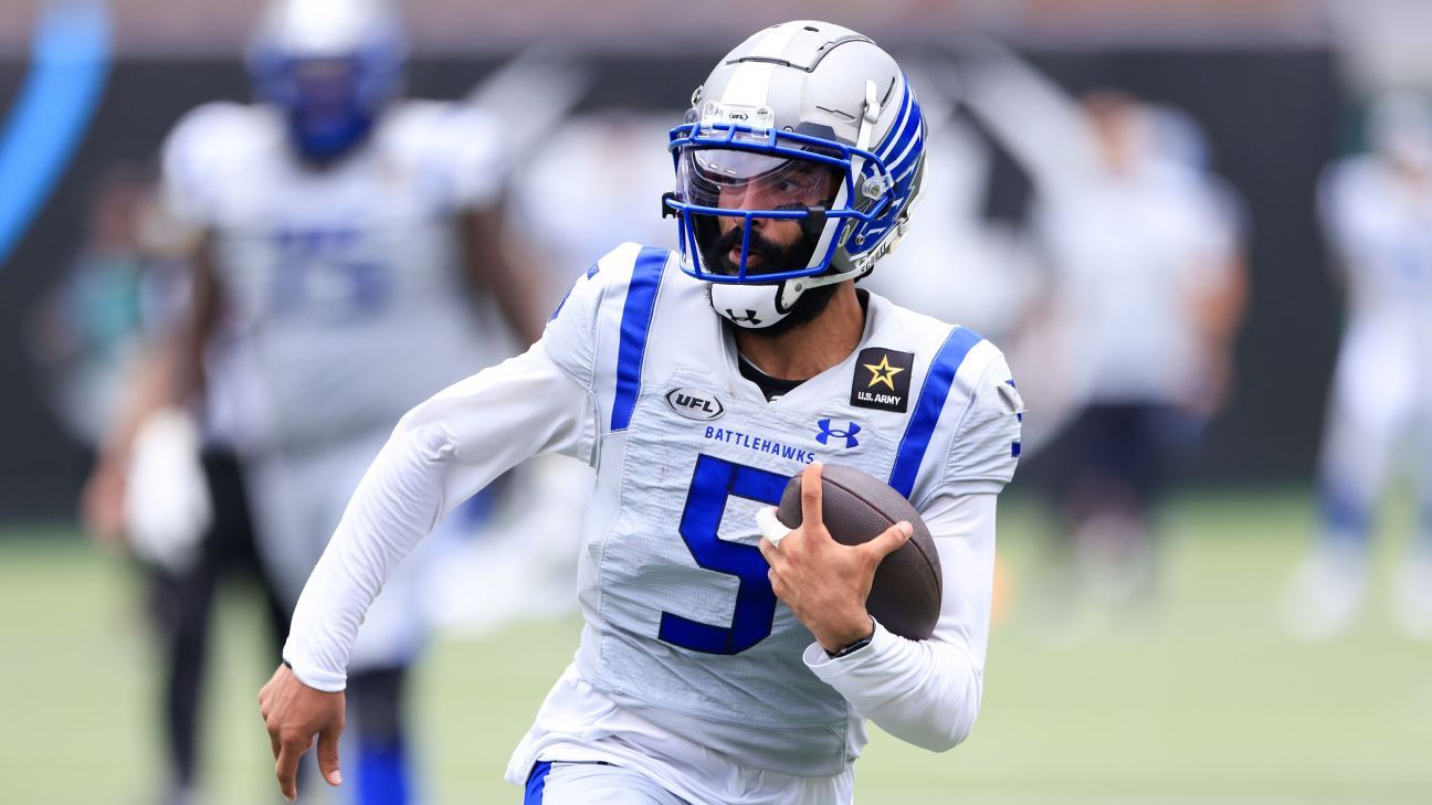 2024 UFL Week 10 picks: Can Battlehawks maintain home-field advantage ...