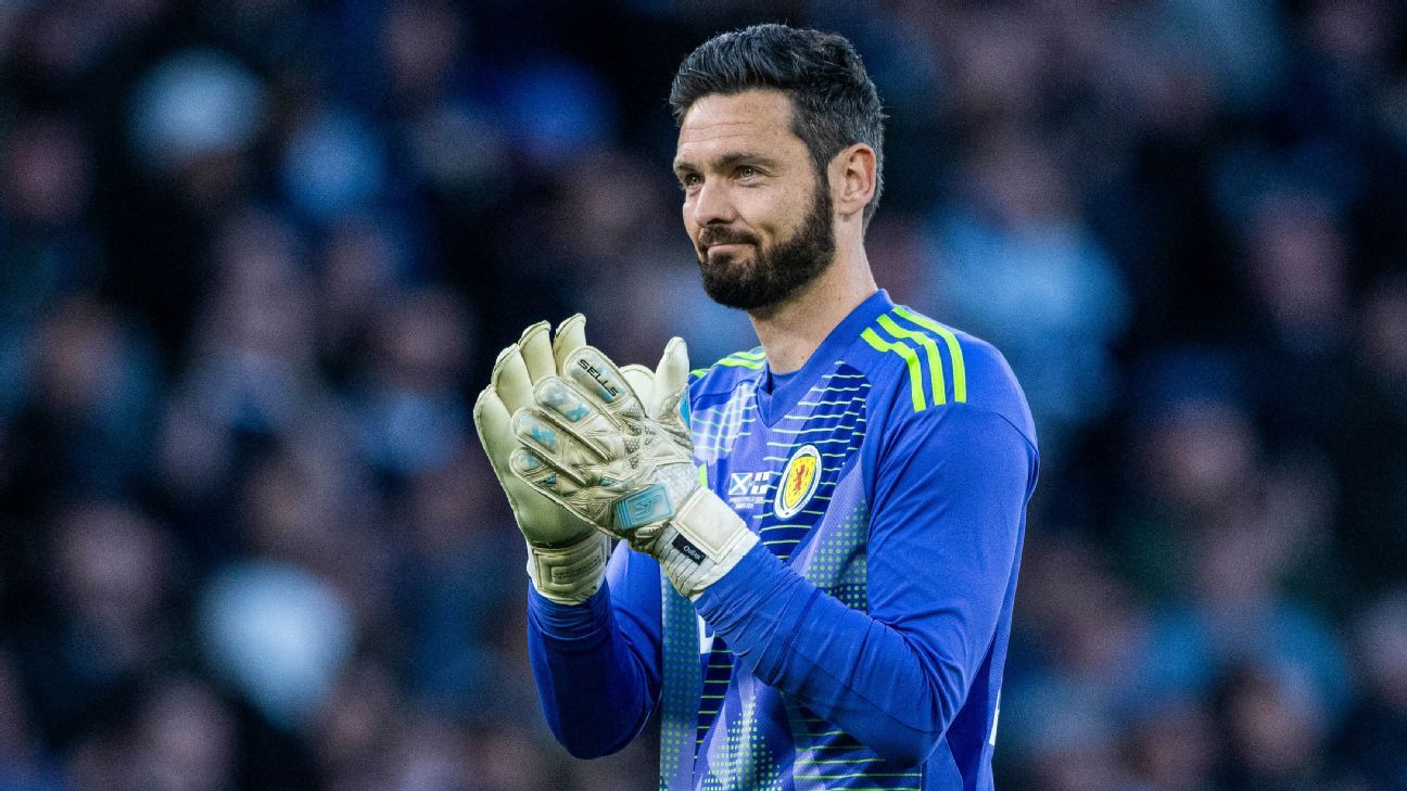 Euro 2024: Scotland cut record-breaker Craig Gordon from squad - ESPN