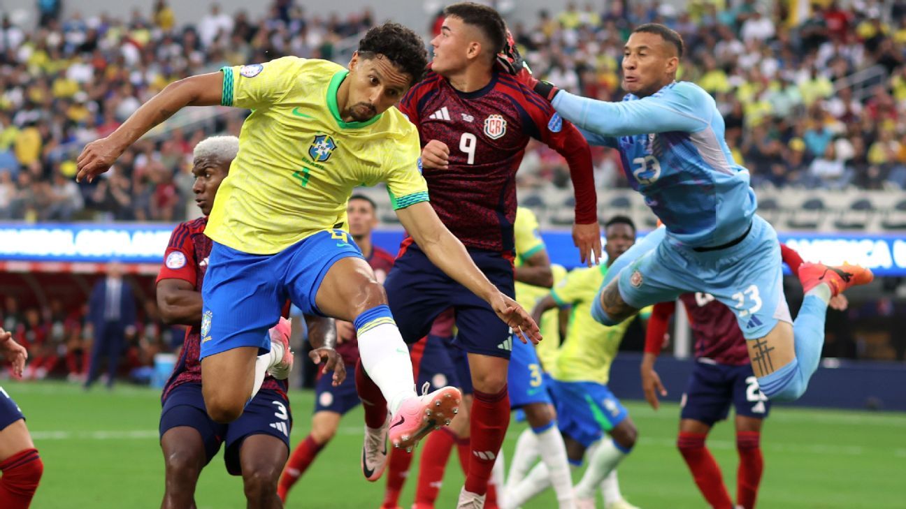 Costa Rica sorprende y saca valioso empate ante Brasil en Copa América ...
