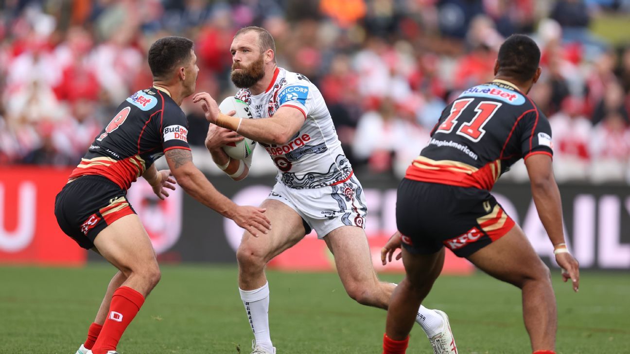 NRL: Another Dolphin goes down in big loss to Dragons - ESPN