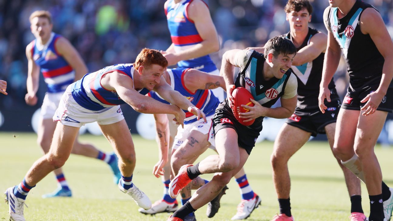 Captain Rozee leads Port Adelaide blitz of Bulldogs - ESPN