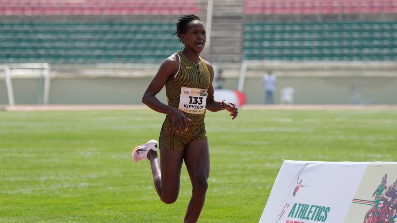Faith Kipyegon breaks her own world record in 1,500 meters - ESPN