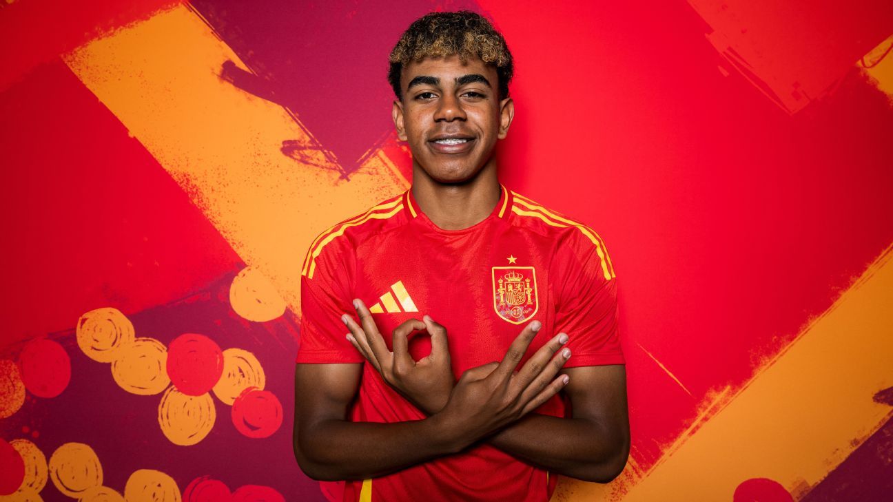 Aos 17 anos, Lamine Yamal, do Barcelona, assume camisa 10 da Espanha - ESPN