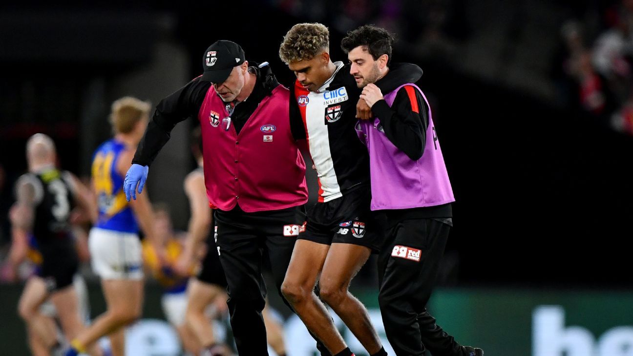 St Kilda's Liam Henry suffers season-ending knee injury - ESPN