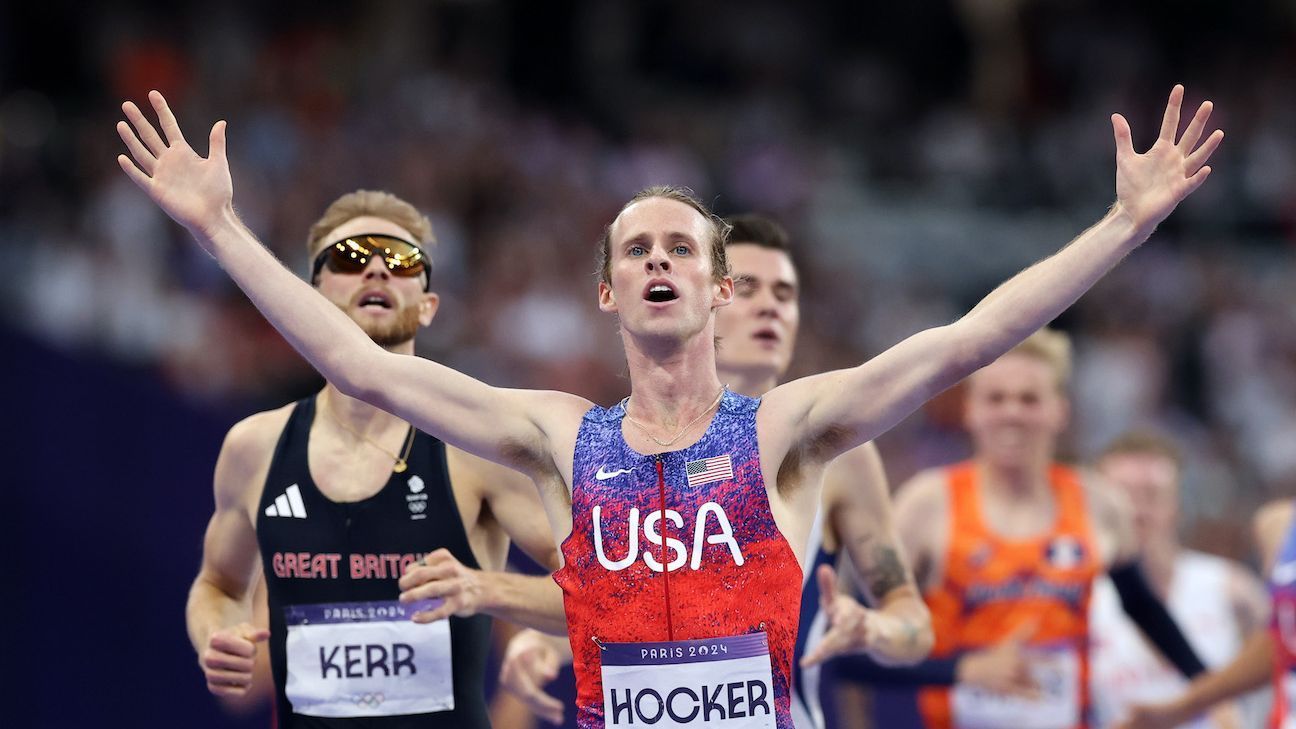 Paris 2024: Cole Hocker, campeón de 1,500 con récord olímpico - ESPN