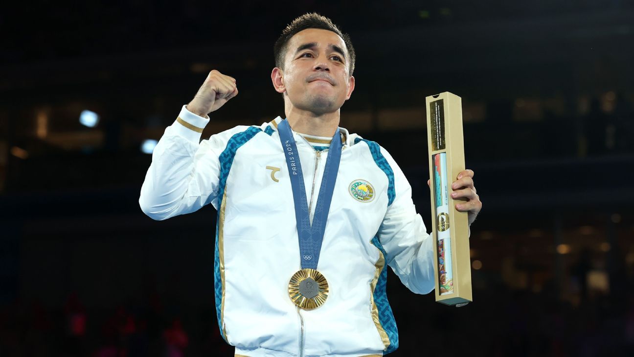Hasanboy Dusmatov wins boxing gold, now 2-weight Olympic champ - ESPN