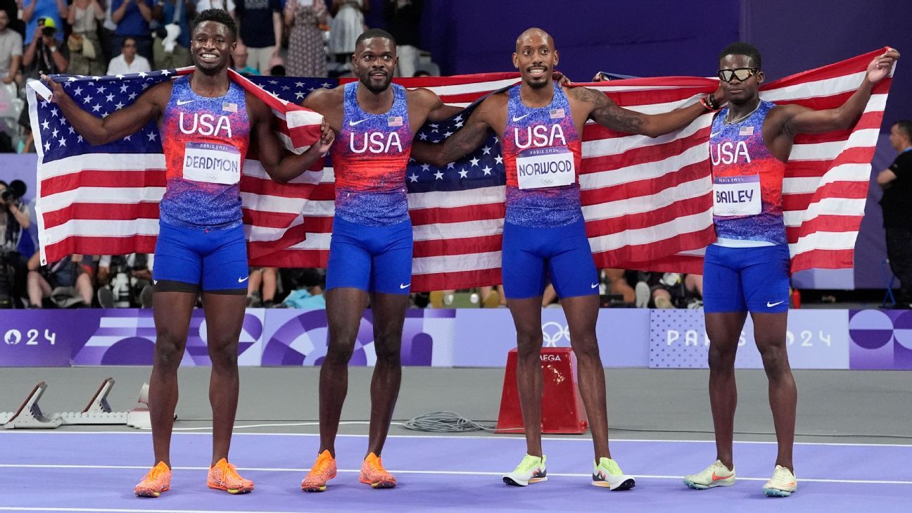 Olímpicos: Hombres y mujeres de 4x400 añaden dos oros a Team USA - ESPN