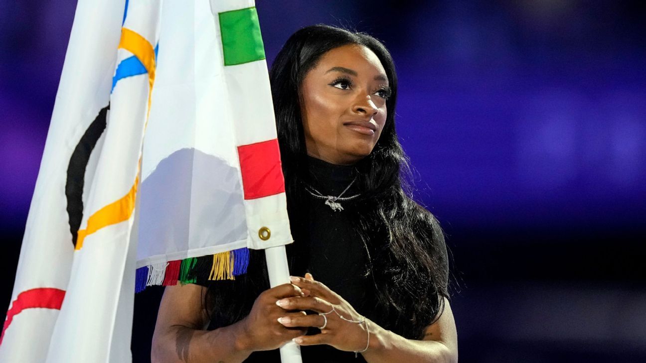 The real Olympic flag travels to Los Angeles for the 2028 Games - ESPN