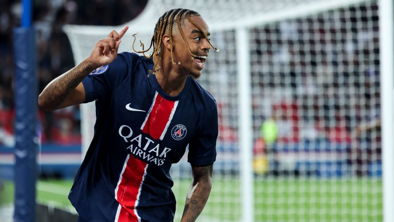 PSG make it 10 goals in 2 games without Kylian Mbappé - ESPN