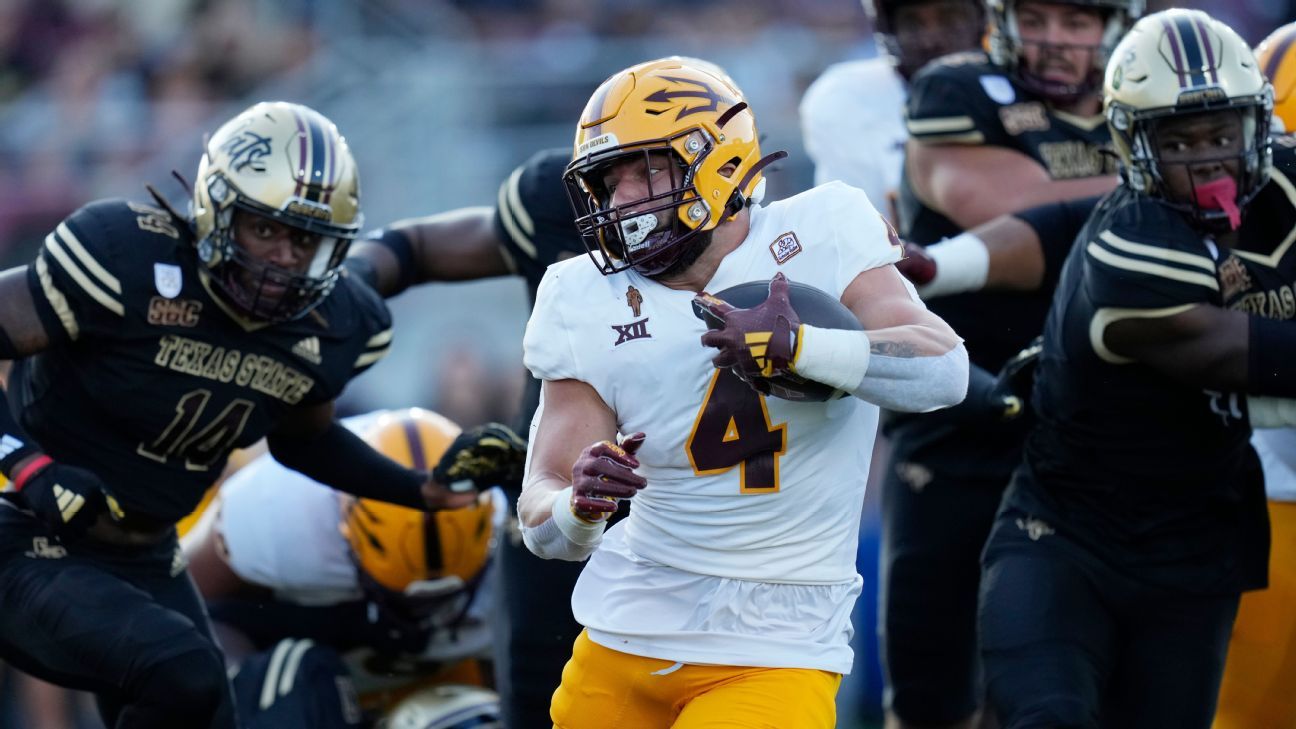 Sources - Arizona State's Cam Skattebo ruled out vs. UCF - ESPN