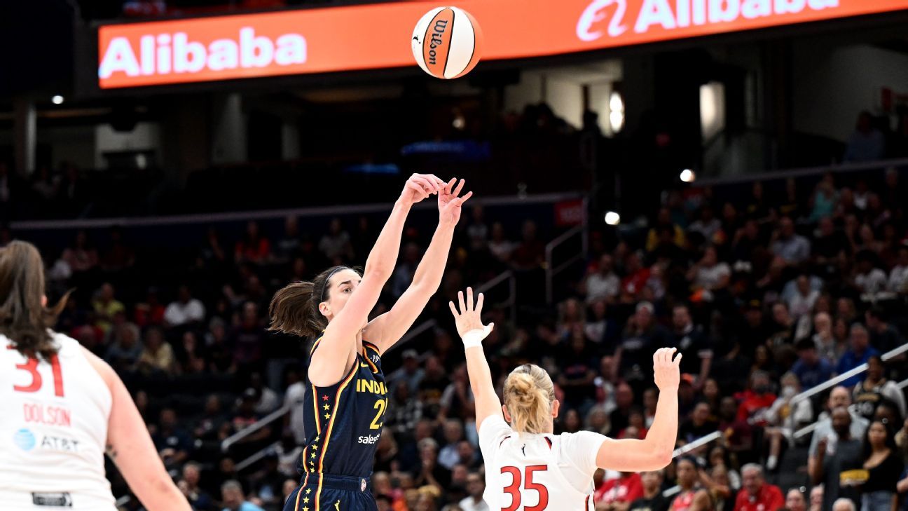 WNBA-record crowd sees Clark, Fever drop finale to Mystics - ESPN
