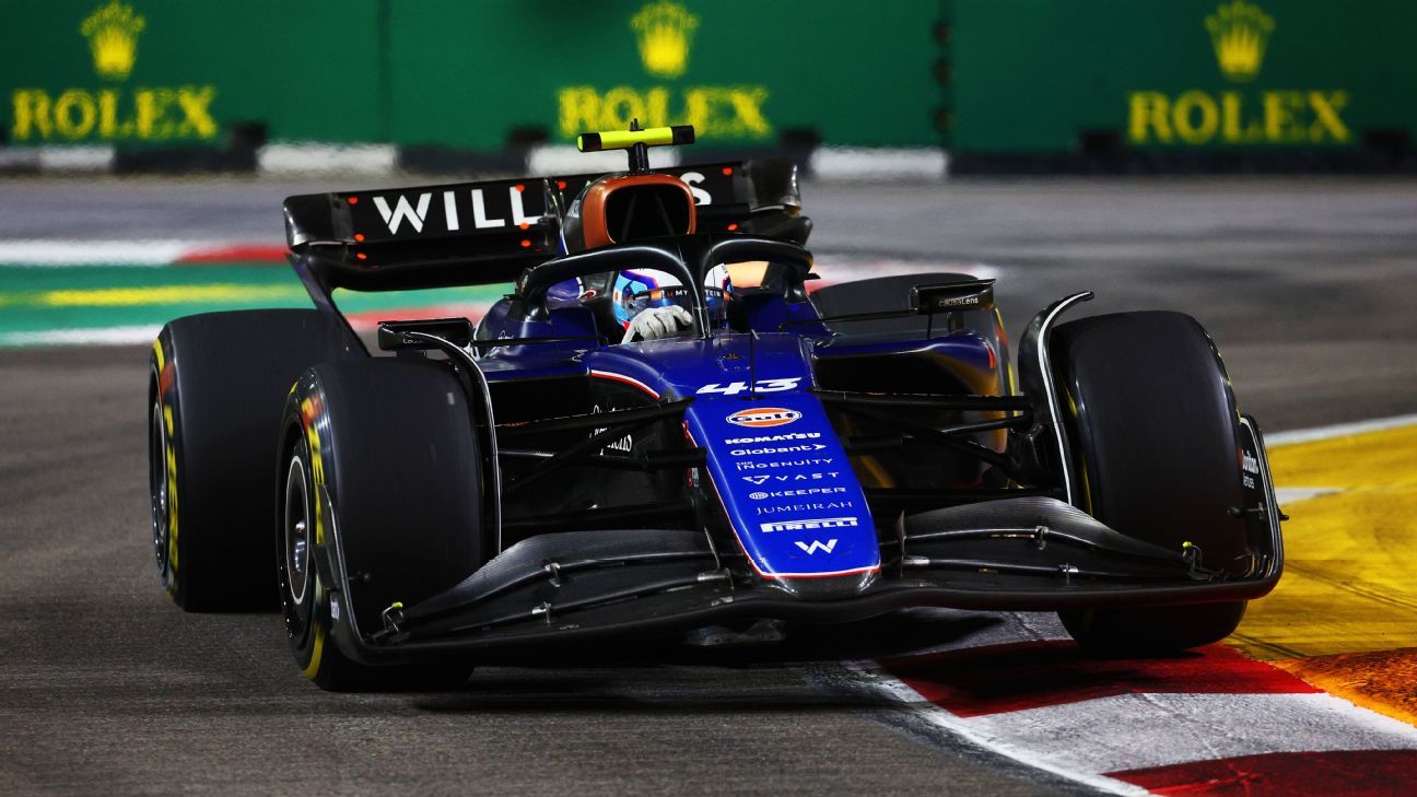 El minuto a minuto de Franco Colapinto en el GP de Singapur, su tercera ...