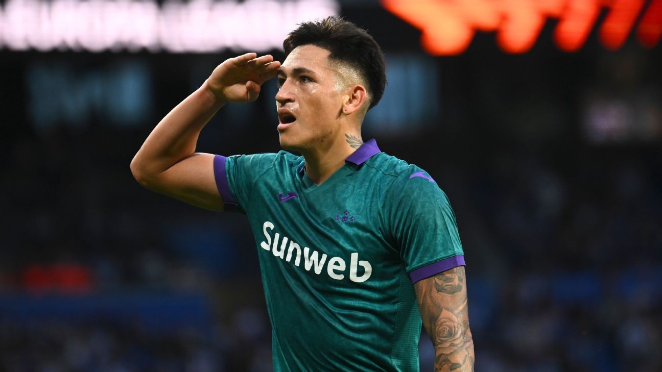 Luis Vázquez tuvo su bautismo goleador en la Europa League para Anderlecht ante Real Sociedad - ESPN