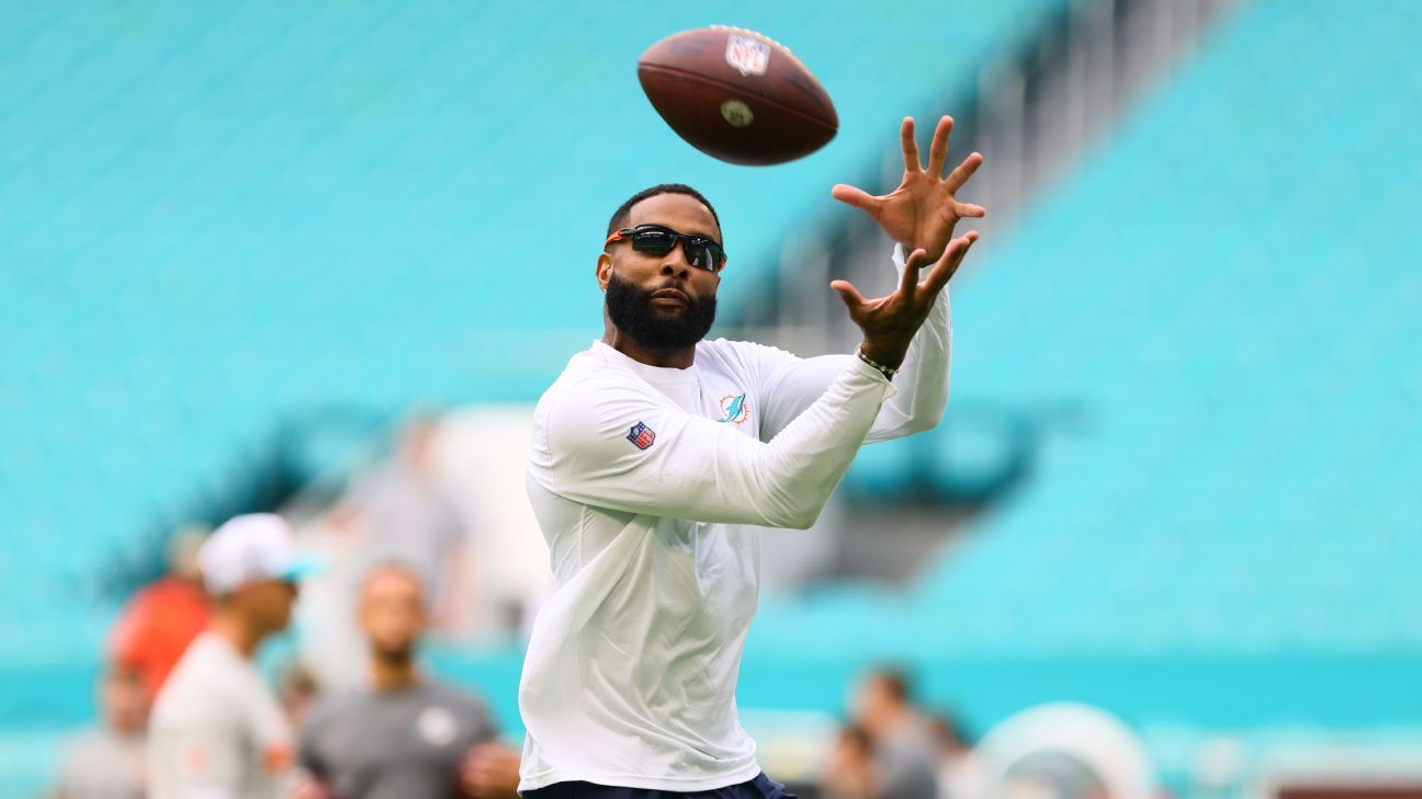 Dolphins activate Odell Beckham Jr. ahead of game vs. Pats - ESPN